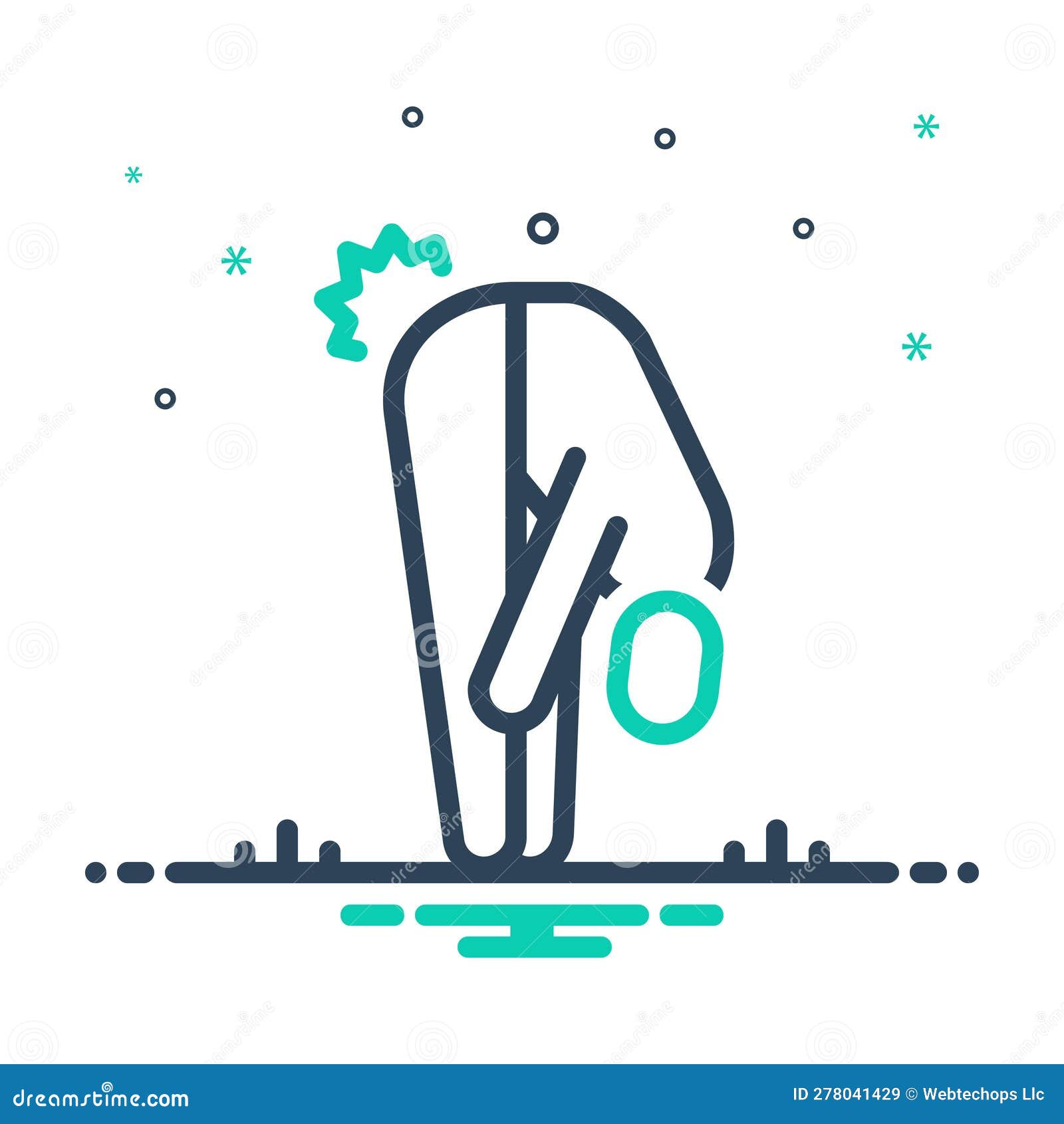 Mix Icon for Bend, Standing and Exercise Stock Vector - Illustration of ...