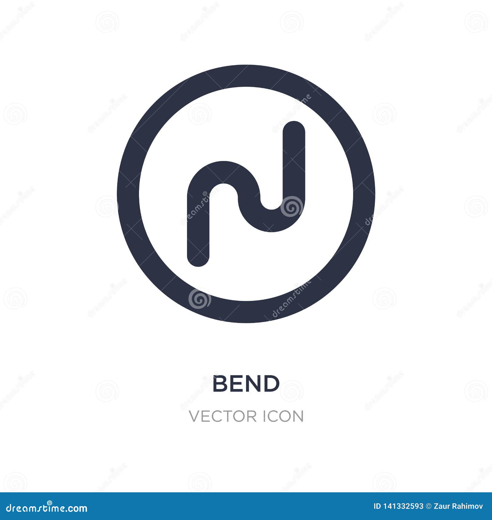Bend Icon on White Background. Simple Element Illustration from Alert ...