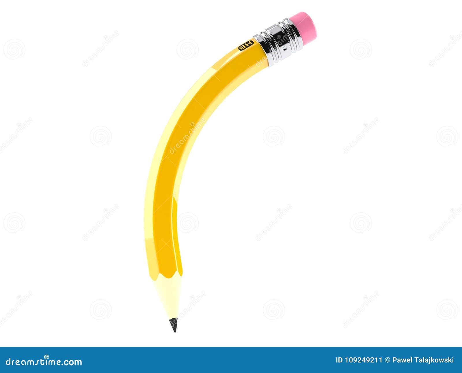 Bend pencil stock illustration. Illustration of drawing - 109249211