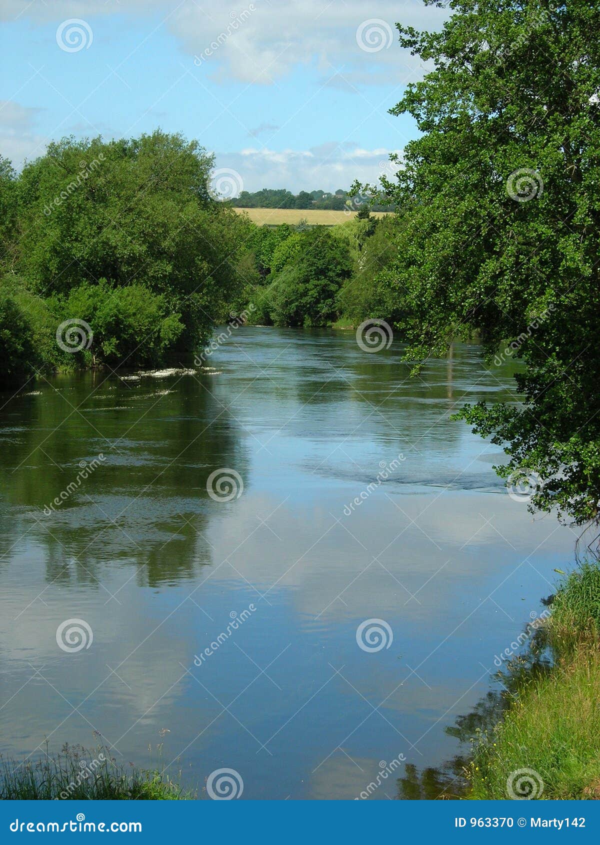 Bend in the river stock photo. Image of rural, tranquil - 963370