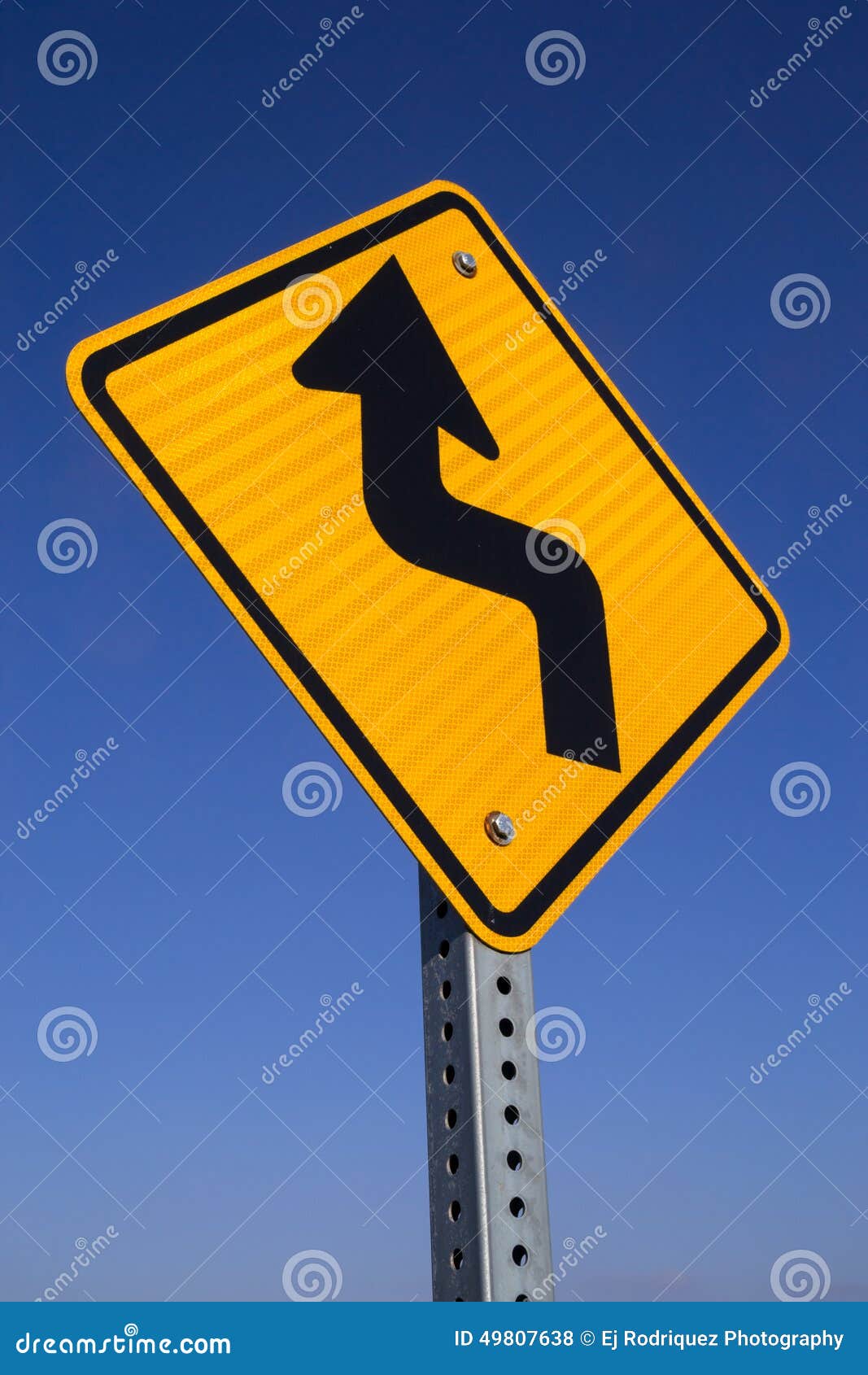 Bend In Road Sign. Stock Photo | CartoonDealer.com #49807638