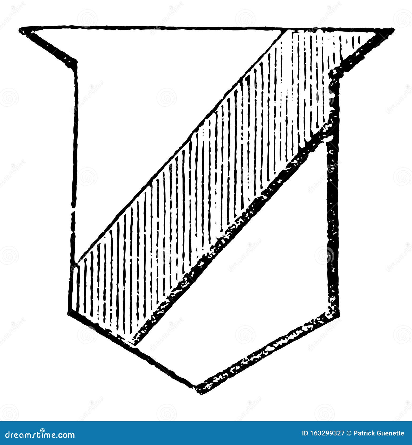 Bend Sinister Embattled Is Said To Be Embattled Or Crenelle, Vintage ...
