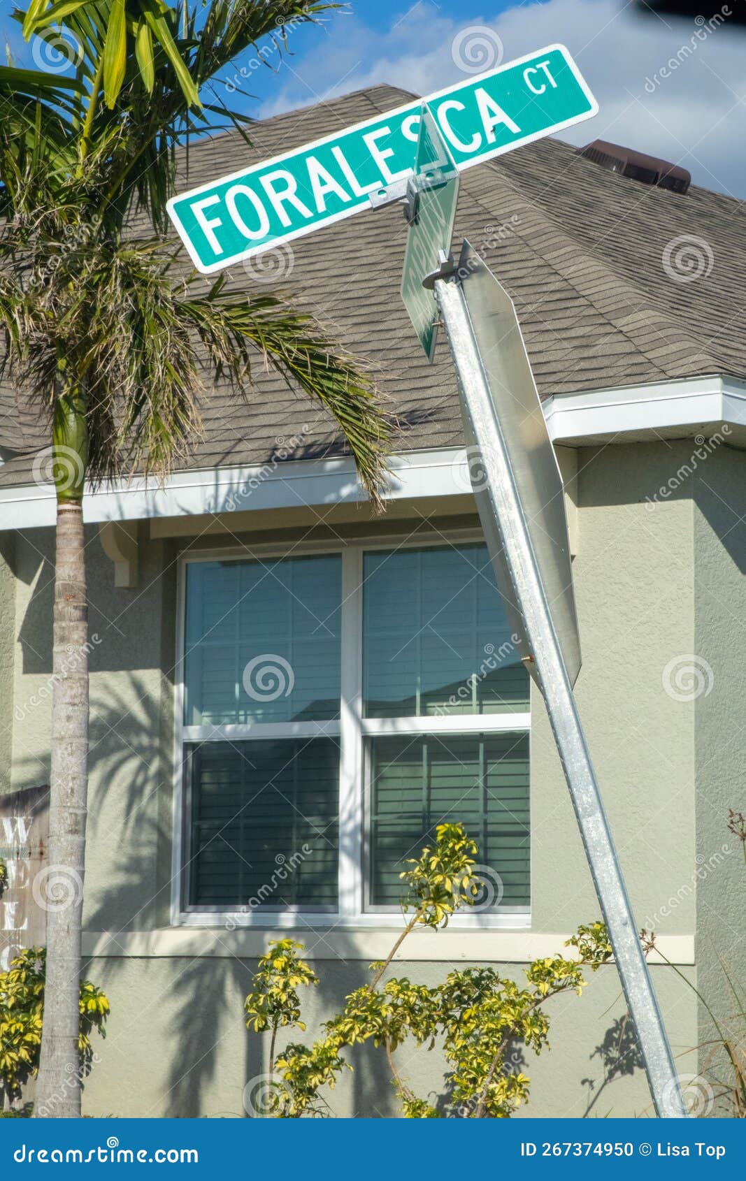 Bend Street Sign stock photo. Image of hurricane, florida - 267374950