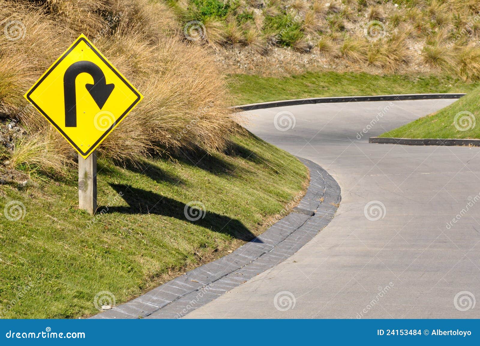 Bend traffic sign stock photo. Image of symbol, safety - 24153484