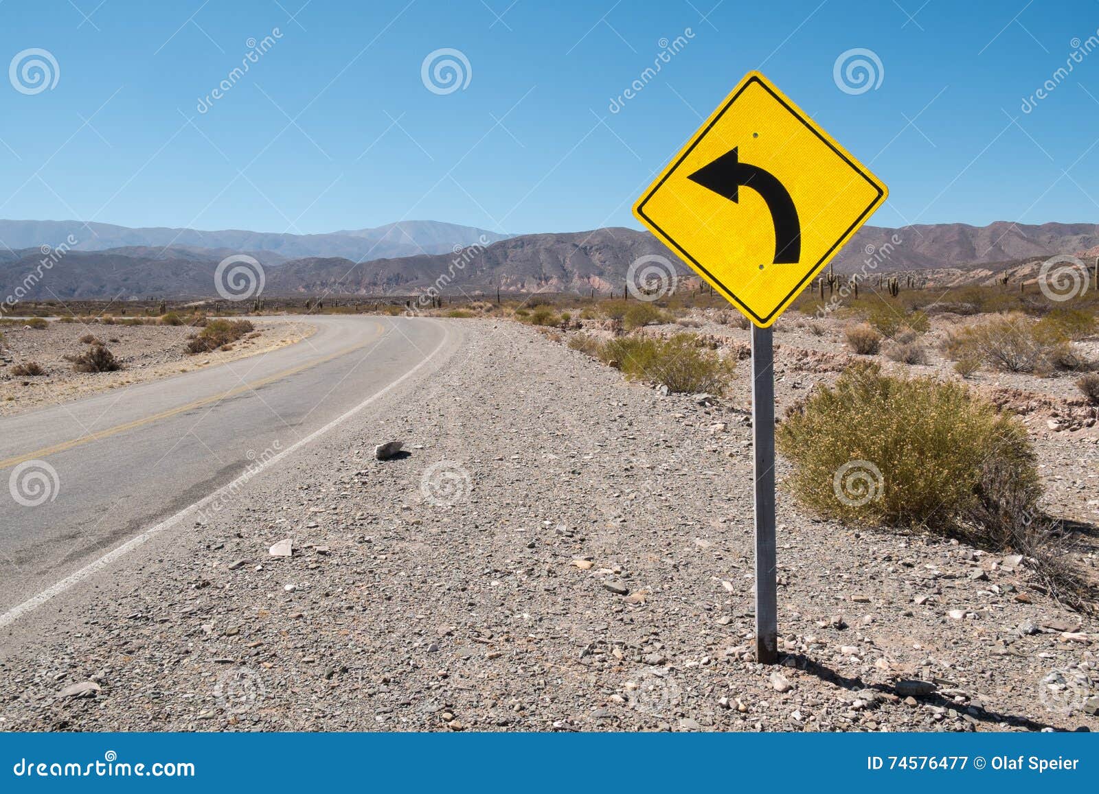 Bend Traffic Sign Royalty-Free Stock Photography | CartoonDealer.com ...