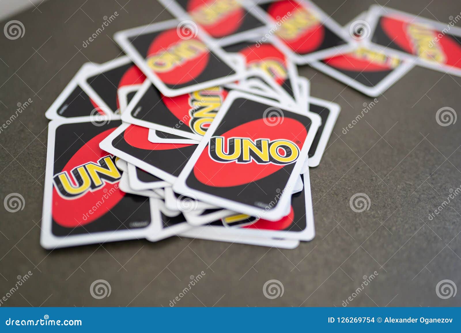 Pile of uno cards editorial stock image. Image of company - 126269754