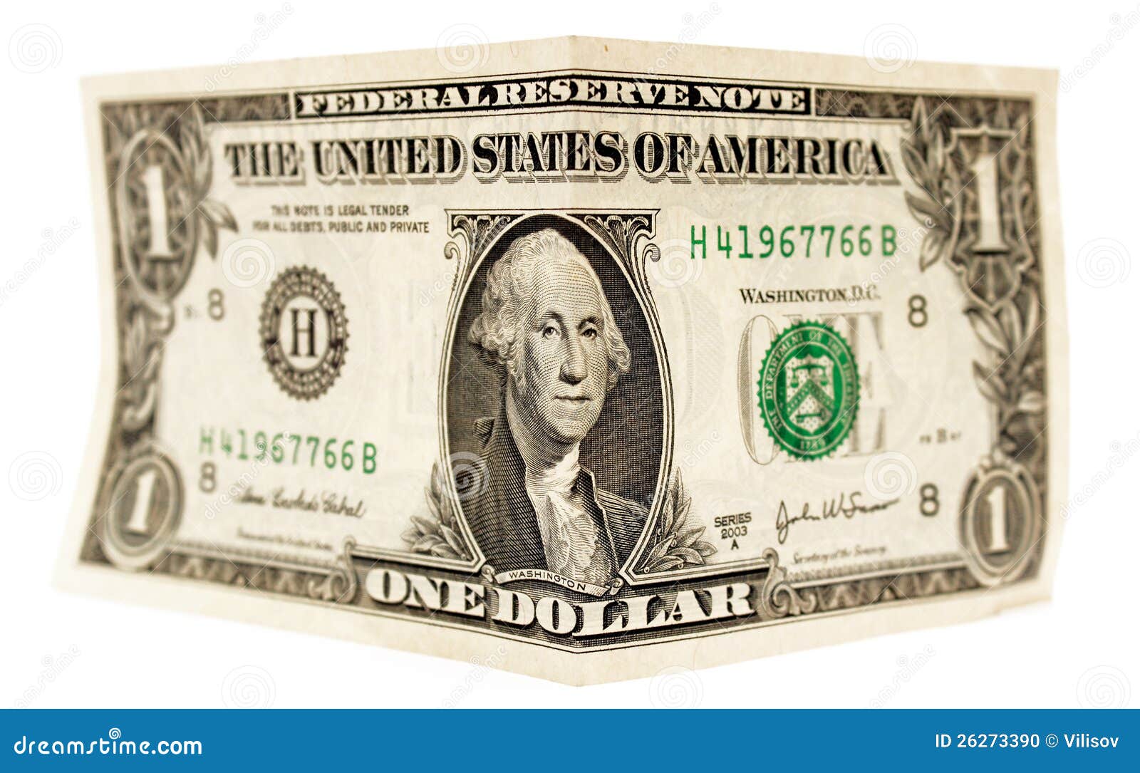 Bended dollar stock photo. Image of luck, money, wealth - 26273390