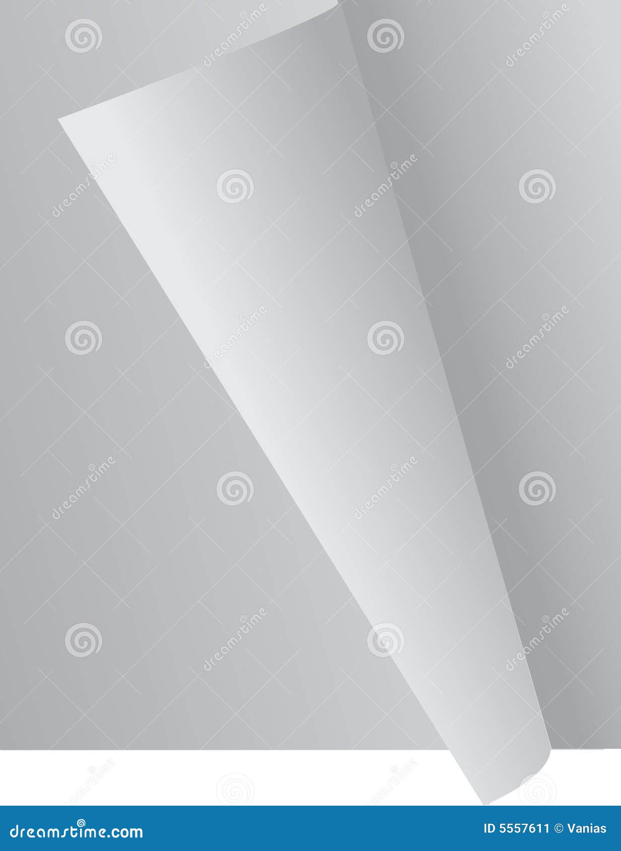 Bended paper sheet vector stock vector. Illustration of information ...