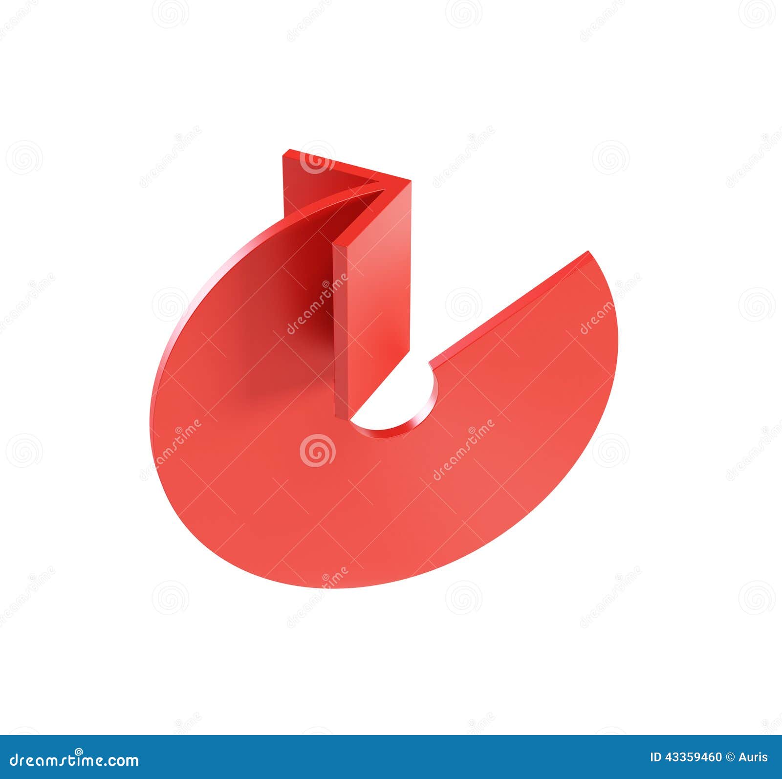 3d Bended Arrow Stock Photography | CartoonDealer.com #2311838