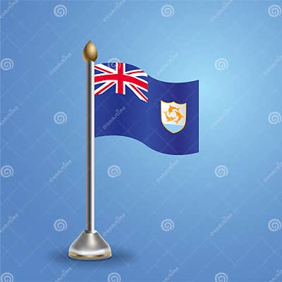 Flag of Anguilla. National Symbol, Vector Illustration Stock Vector ...
