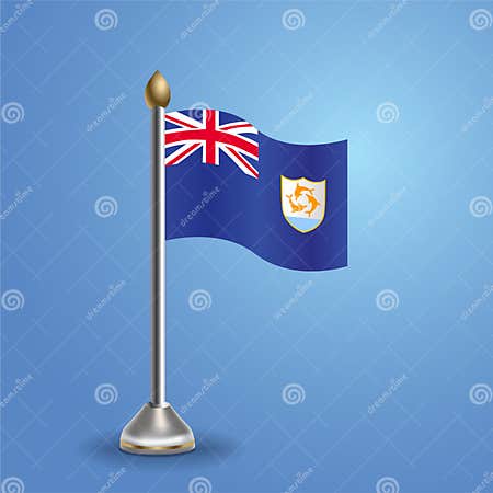 Flag of Anguilla. National Symbol, Vector Illustration Stock Vector ...