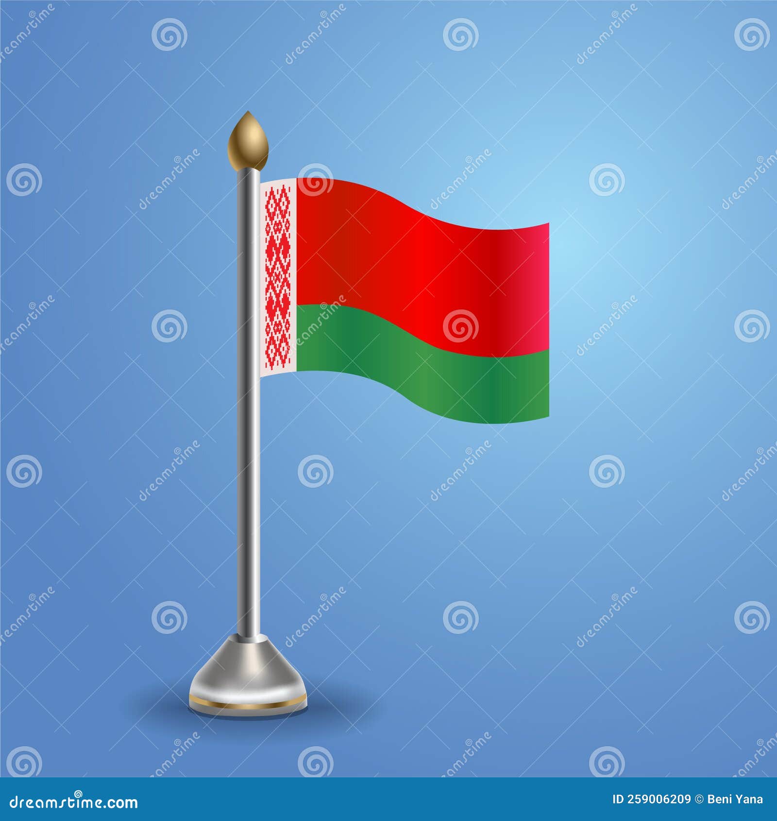 Flag of Belarus. National Symbol , Vector Illustration Stock Vector ...
