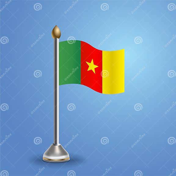 Flag of Cameroon. National Symbol, Vector Illustration Stock Vector ...