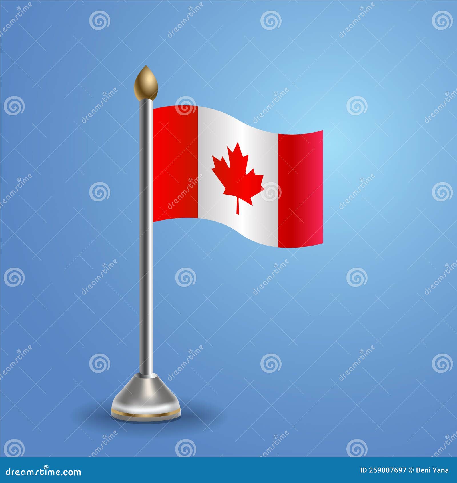 Flag of Canada. National Symbol, Vector Illustration Stock Vector ...