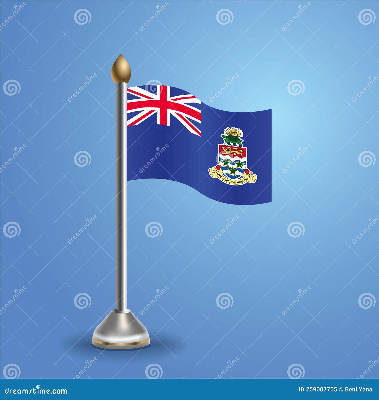 Flag of Cayman Islands. National Symbol, Vector Illustration Stock ...