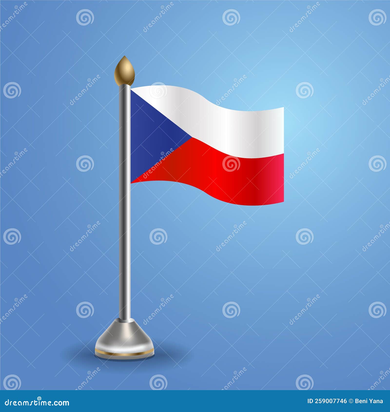 Flag of Czech Republic. National Symbol, Vector Illustration Stock ...