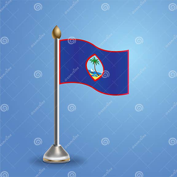 Flag of Guam. National Symbol, Vector Illustration Stock Vector ...