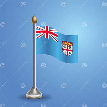 Flag of Fiji. National Symbol, Vector Illustration Stock Vector ...