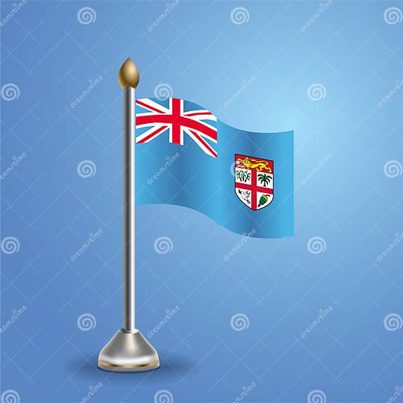 Flag of Fiji. National Symbol, Vector Illustration Stock Vector ...