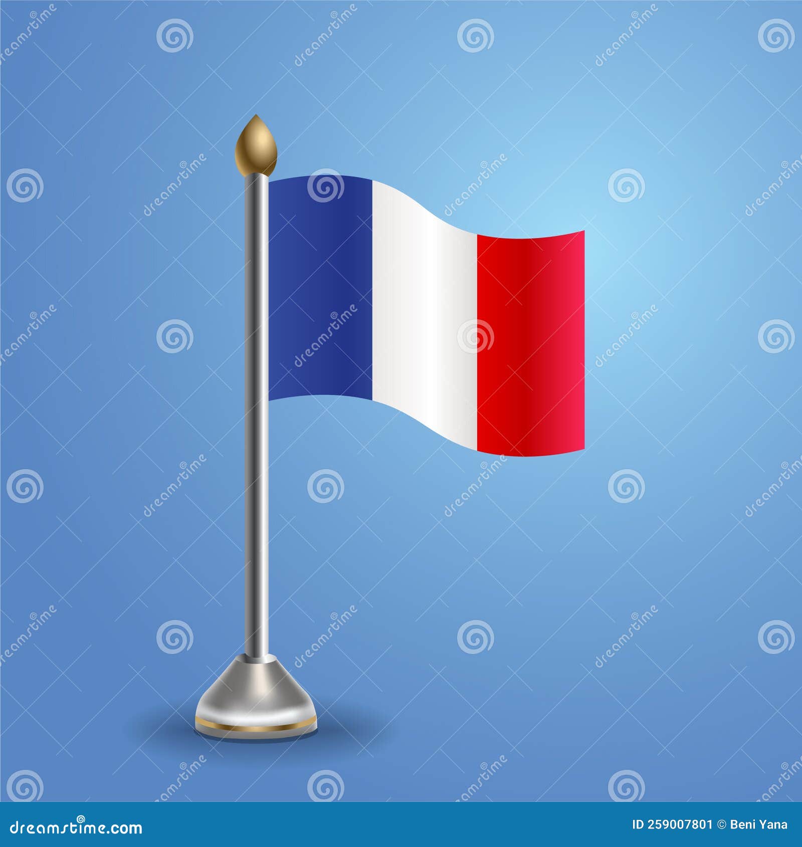 Flag of France. National Symbol, Vector Illustration Stock Vector ...