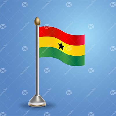 Flag of Ghana. National Symbol, Vector Illustration Stock Vector ...