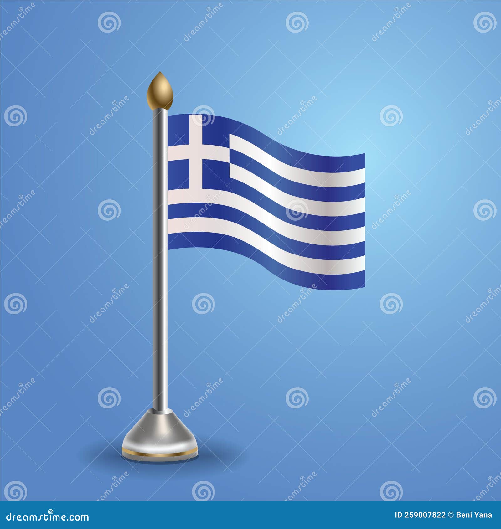 Flag of Greece. National Symbol, Vector Illustration Stock Vector ...