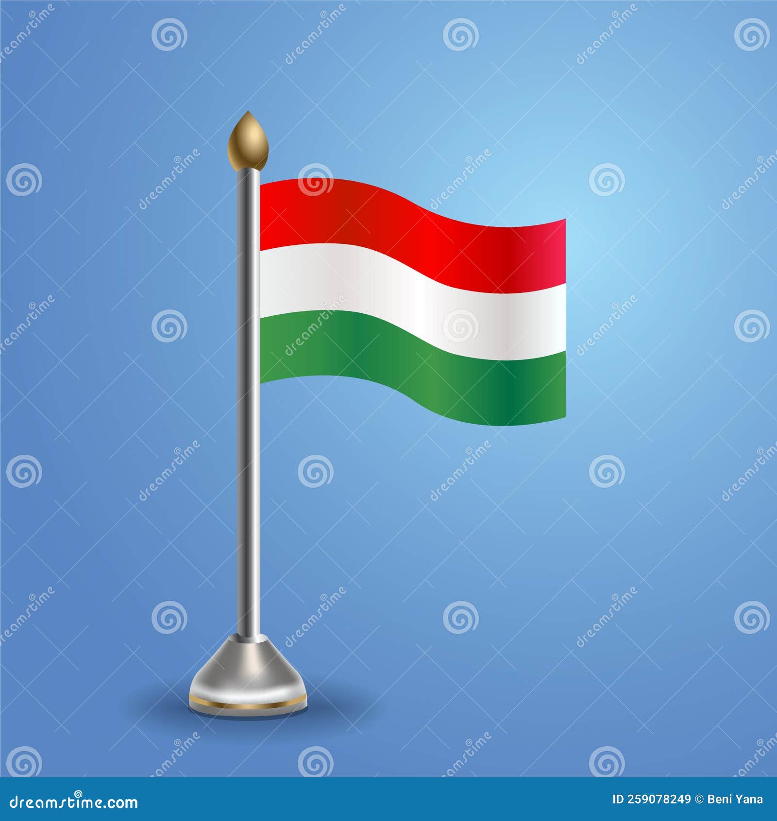 Flag of Hungary. National Symbol, Vector Illustration Stock Vector ...