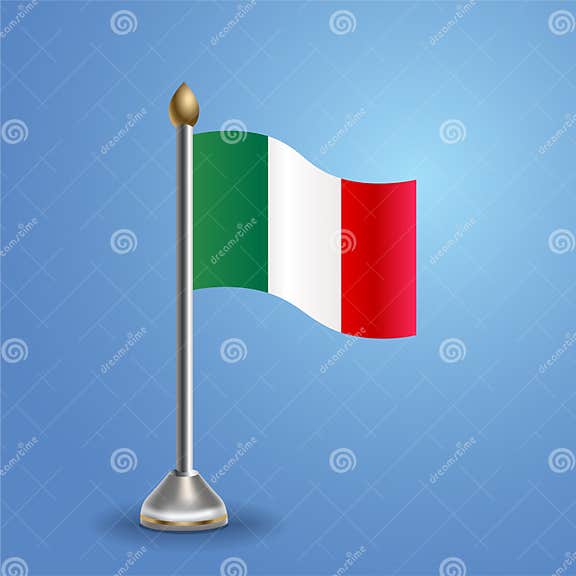 Flag of Italy National Symbol, Vector Illustration Stock Vector ...
