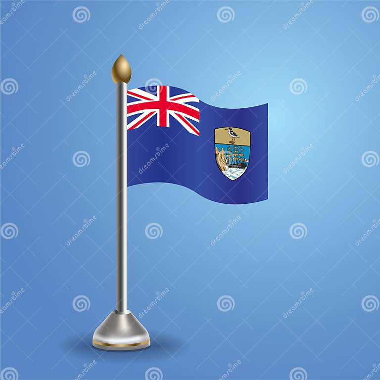 Flag of ST. Helena. National Symbol, Vector Illustration Stock Vector ...