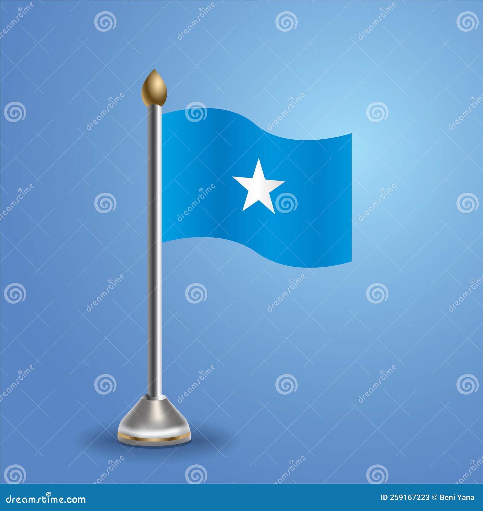 Flag of Somalia. National Symbol, Vector Illustration Stock ...