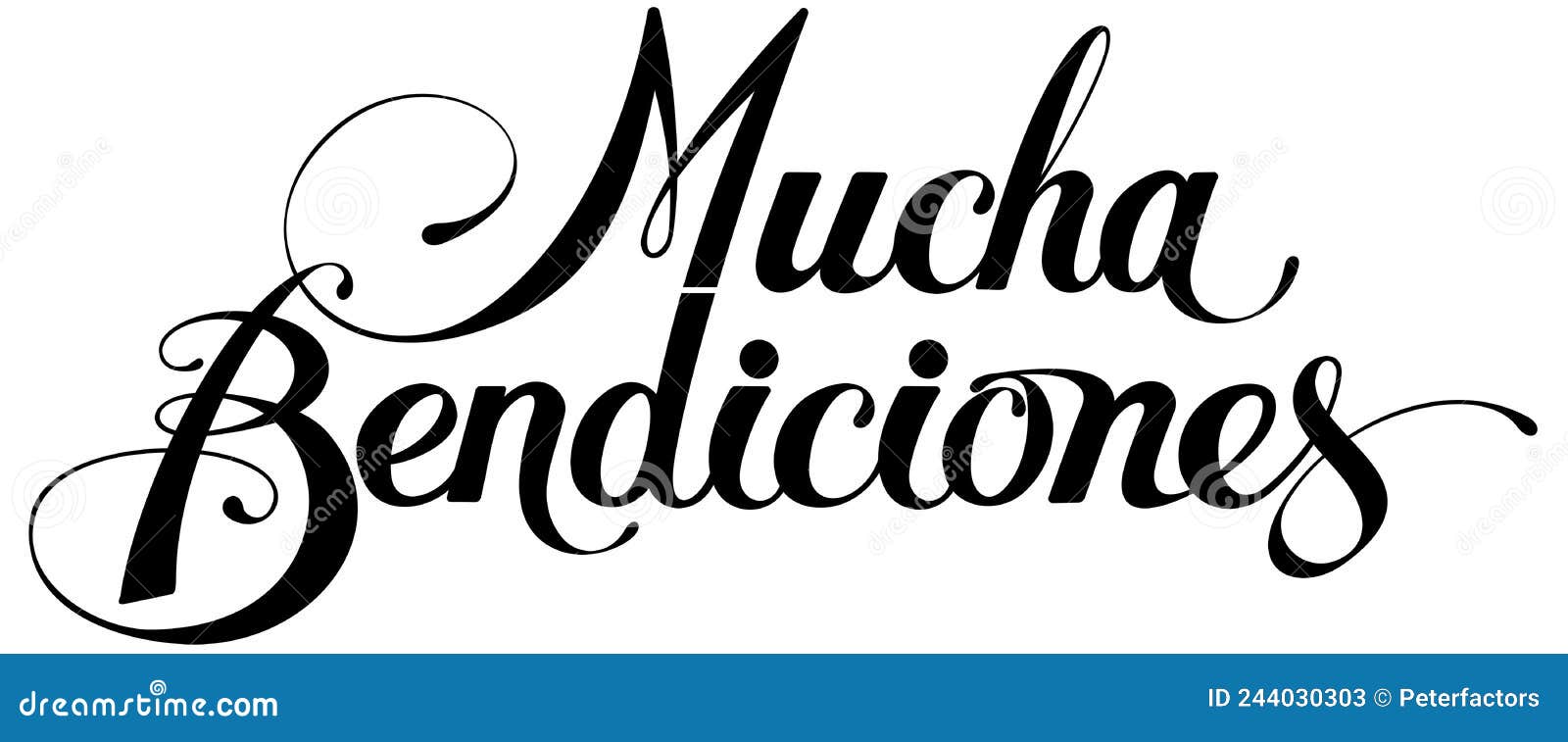 Bendiciones Muchas Bendiciones Ilustración del Vector - Ilustración de ...