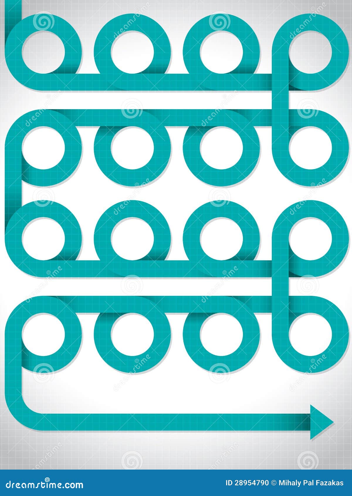 Bending Arrow Pattern Design Stock Vector - Illustration of shape, bent ...