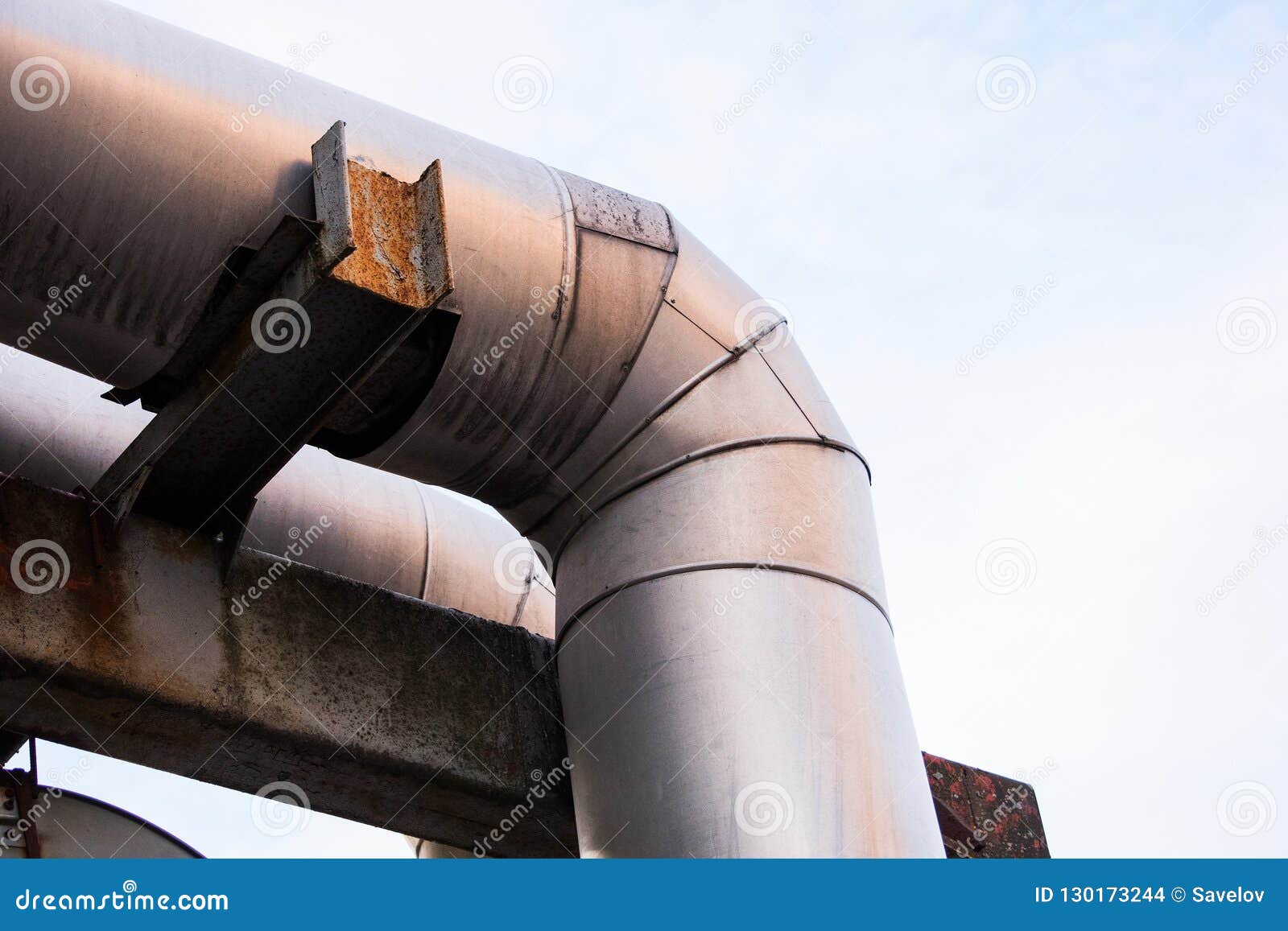 Bending Heat Pipe Rusty is Close Stock Photo - Image of metal, plumbing ...