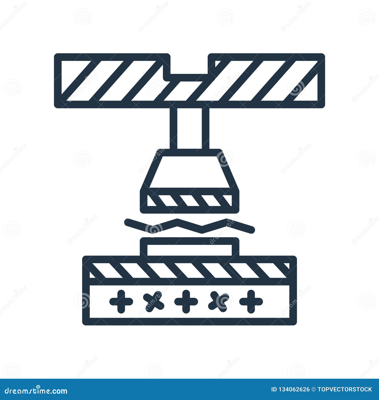 Bending Icon Vector Isolated on White Background, Bending Sign Stock ...