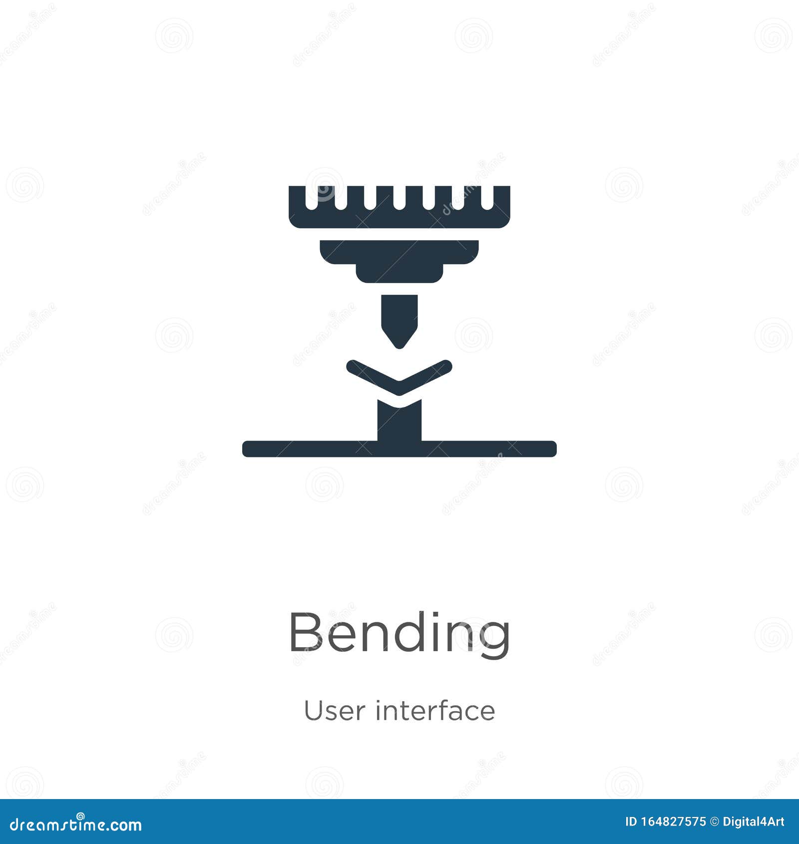 Bending Icon Vector Isolated On White Background, Bending Sign ...