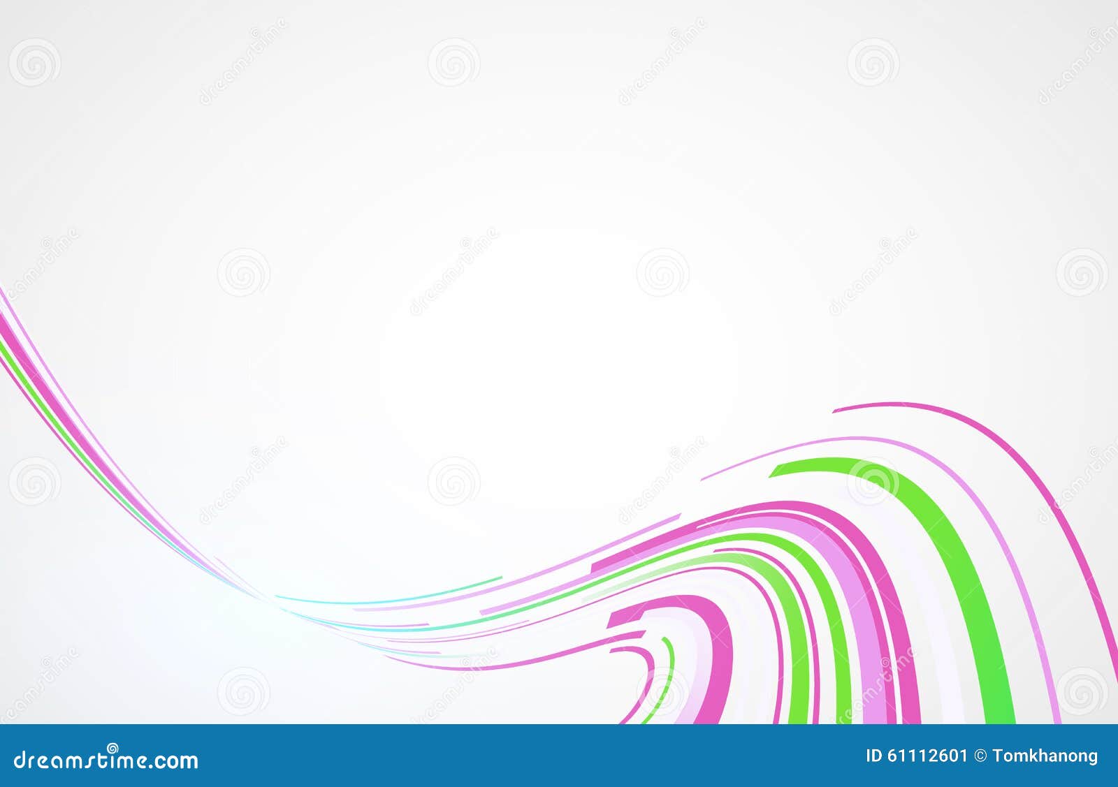 Bending Line Pink and Green Technology Concept on White Background ...