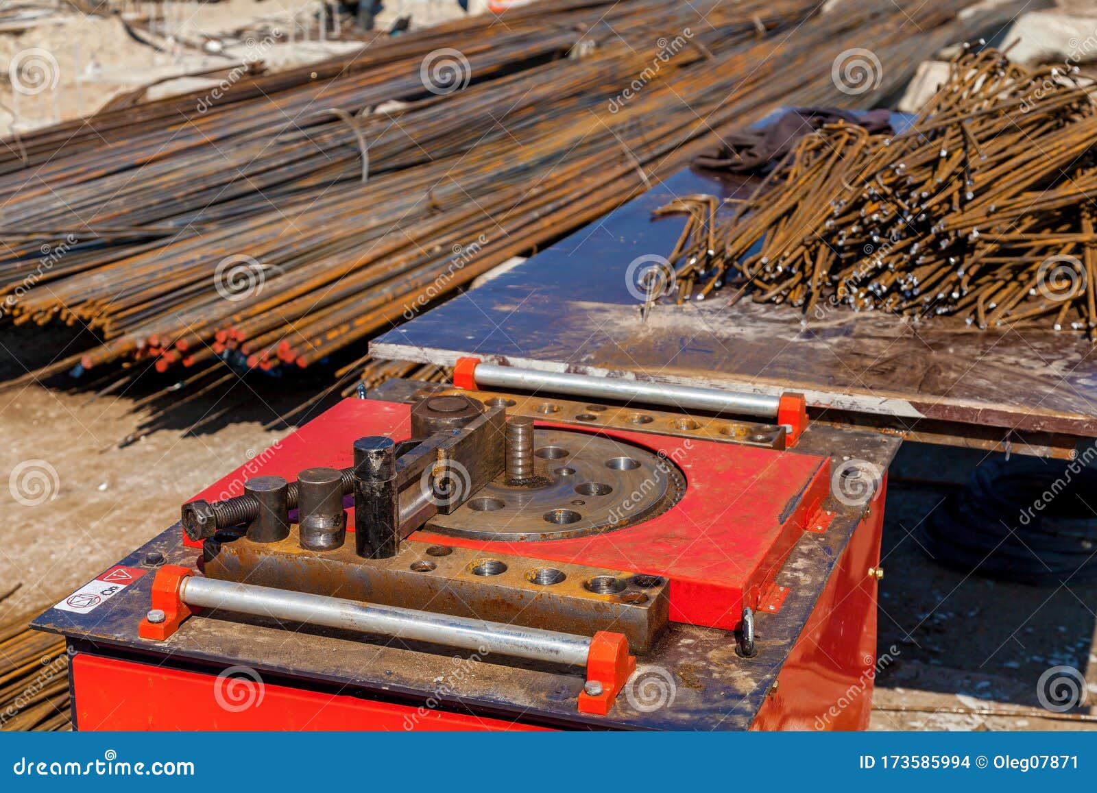 A Bending Machine for Armatures Stock Photo - Image of process, form ...