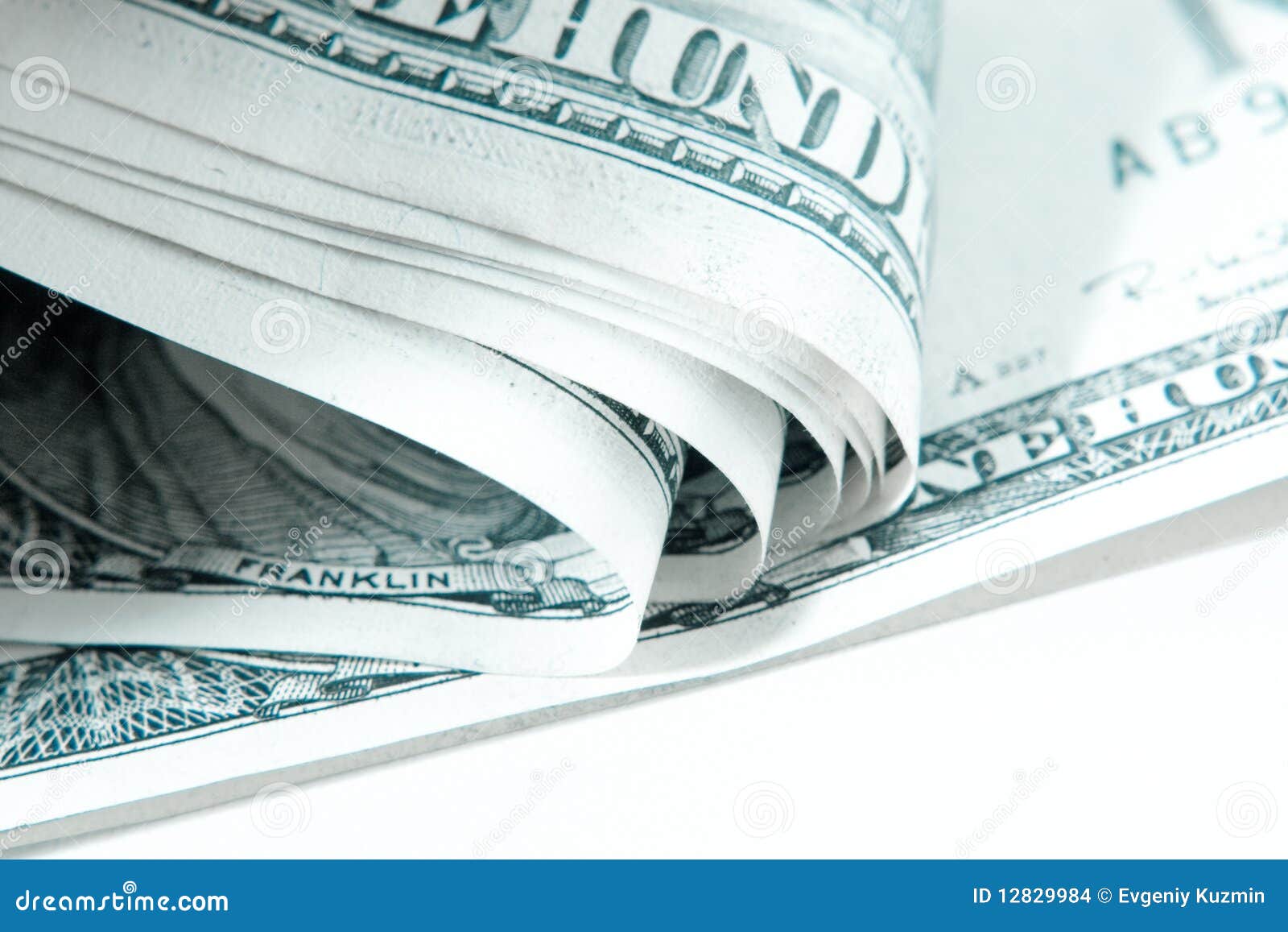 Bending money , cold tone stock photo. Image of capital - 12829984