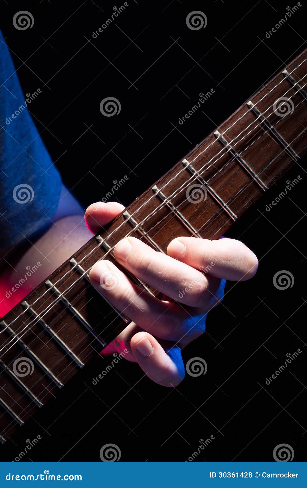 Bending Notes on the Guitar Stock Photo - Image of guitar, action: 30361428