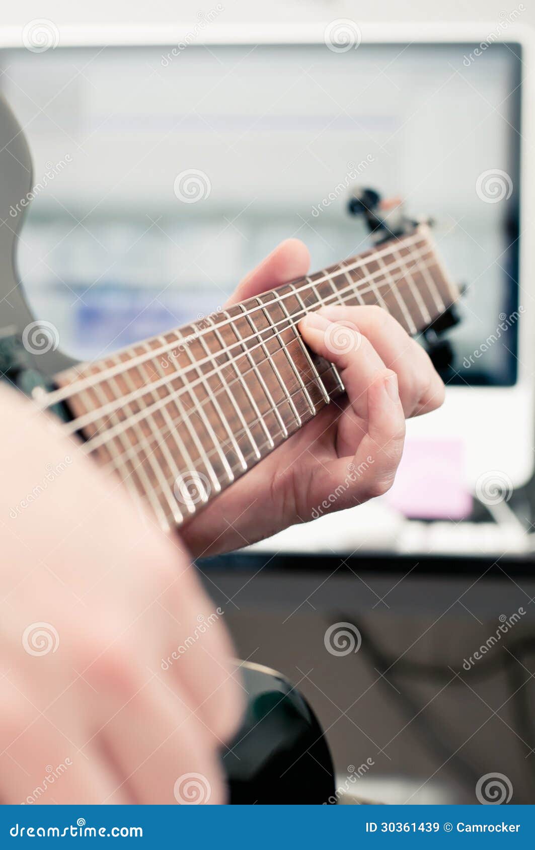 Bending Notes on the Guitar Stock Image - Image of bending, music: 30361439