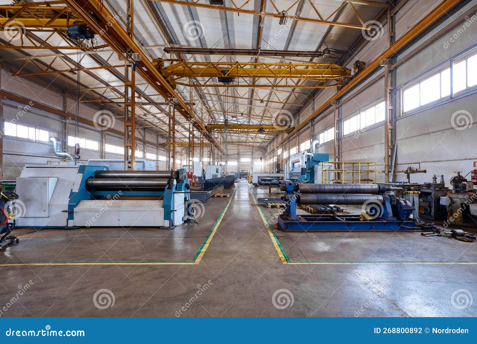 Bending Rolls Installed in Metal Sheet Processing Workshop Editorial ...