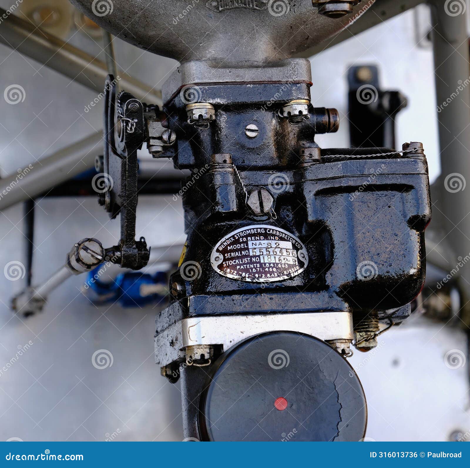 Breighton, Yorkshire, UK, April 2024. Bendix-Stromberg Pressure ...