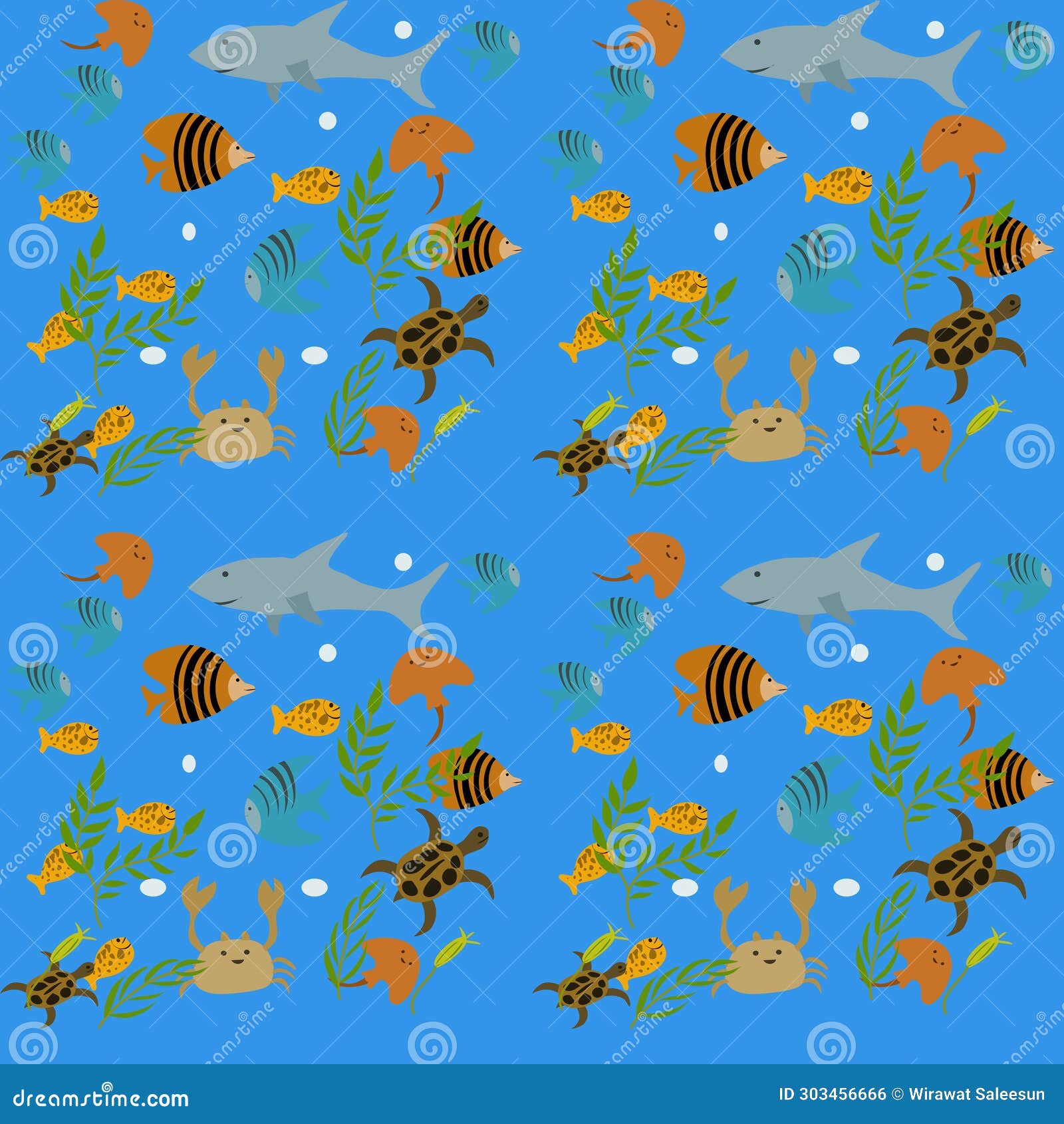 Beneath the Sea, an Example of a Beautiful, Modern Fabric Pattern ...