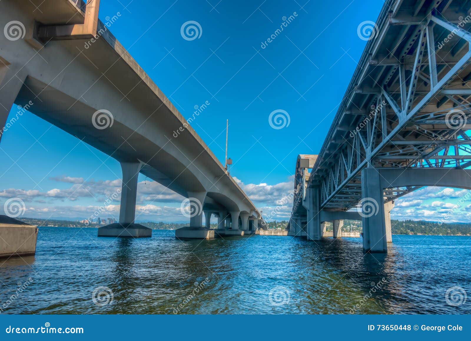 Beneath a Seattle Bridge HDR 2 Stock Photo - Image of lake, span: 73650448