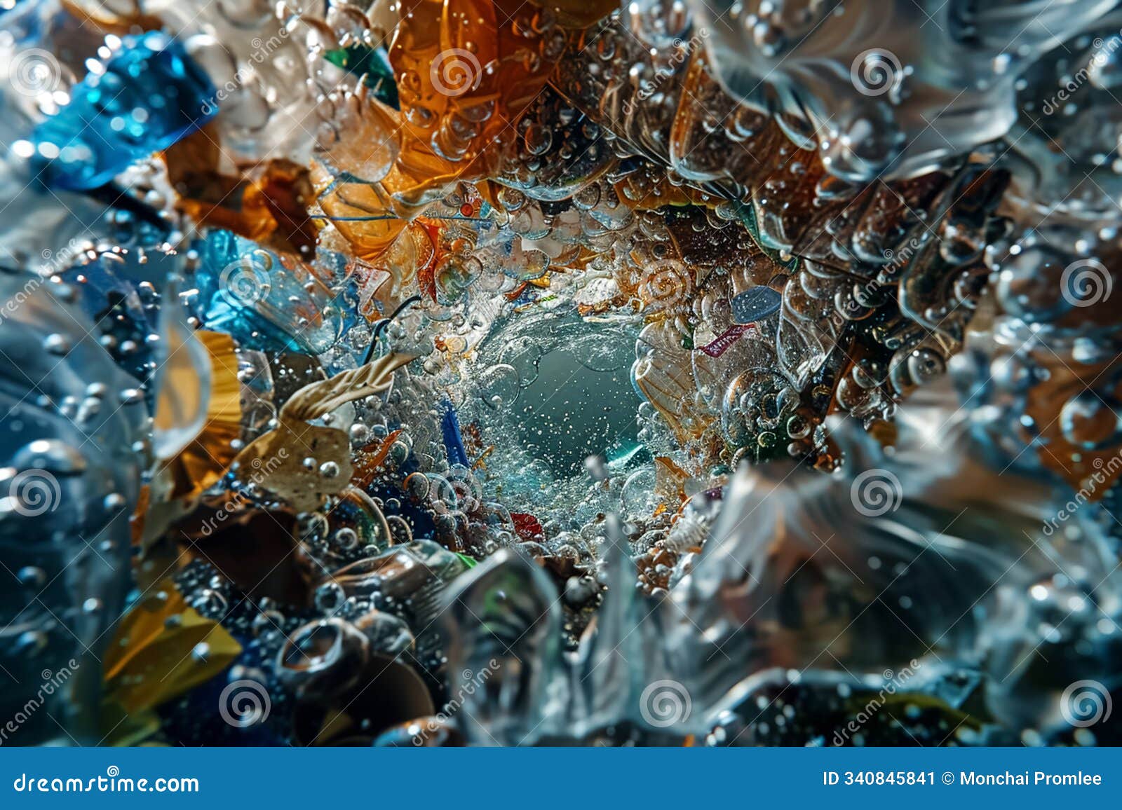 Visual Pollution Blue Concept Icon Cartoon Vector | CartoonDealer.com ...