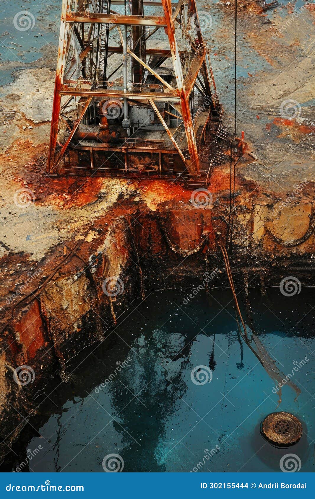 Beneath the Surface: Resource Extraction. Stock Illustration ...