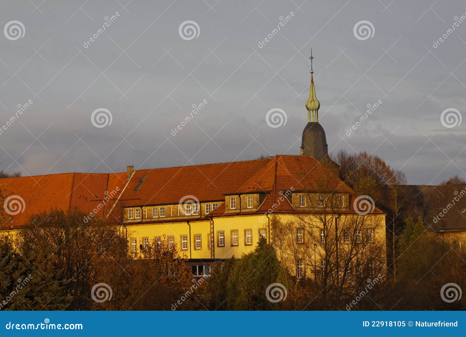Benedictine Cloister, Monastery in Germany Stock Image - Image of land ...