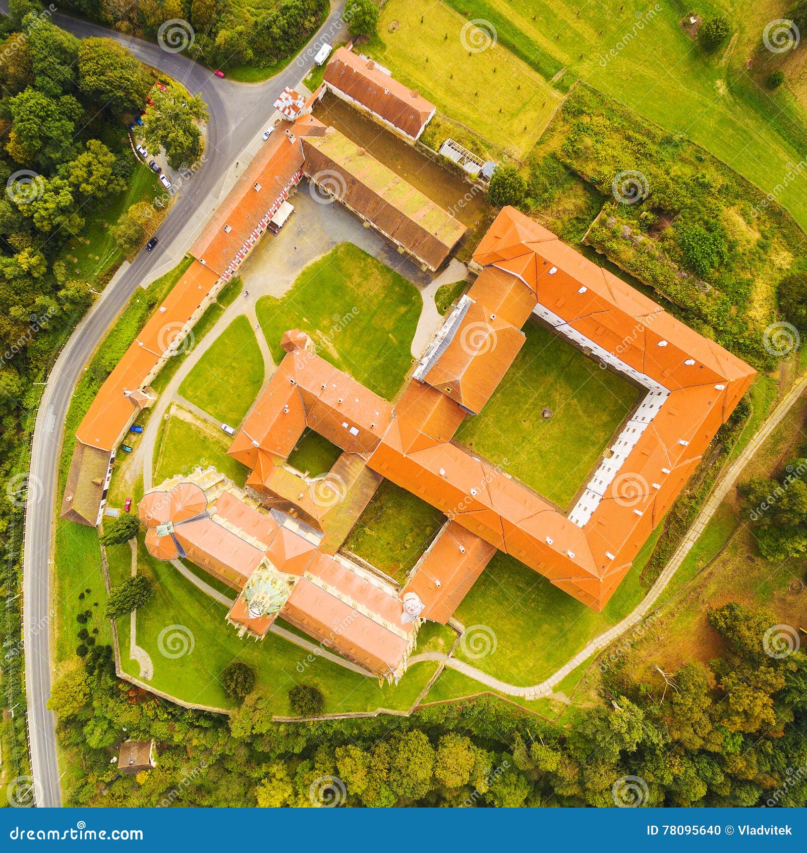 Benedictine Monastery in Kladruby. Stock Photo - Image of baroque ...