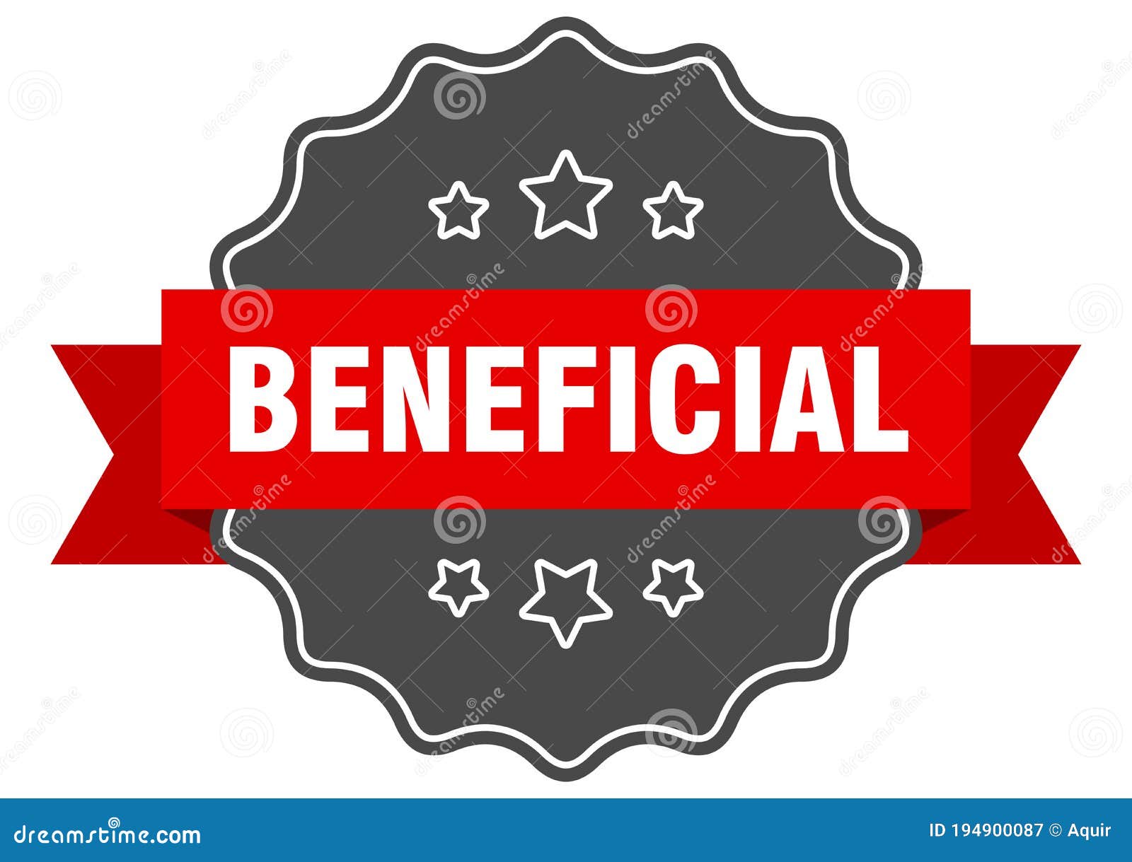 Beneficial label stock vector. Illustration of badge - 194900087