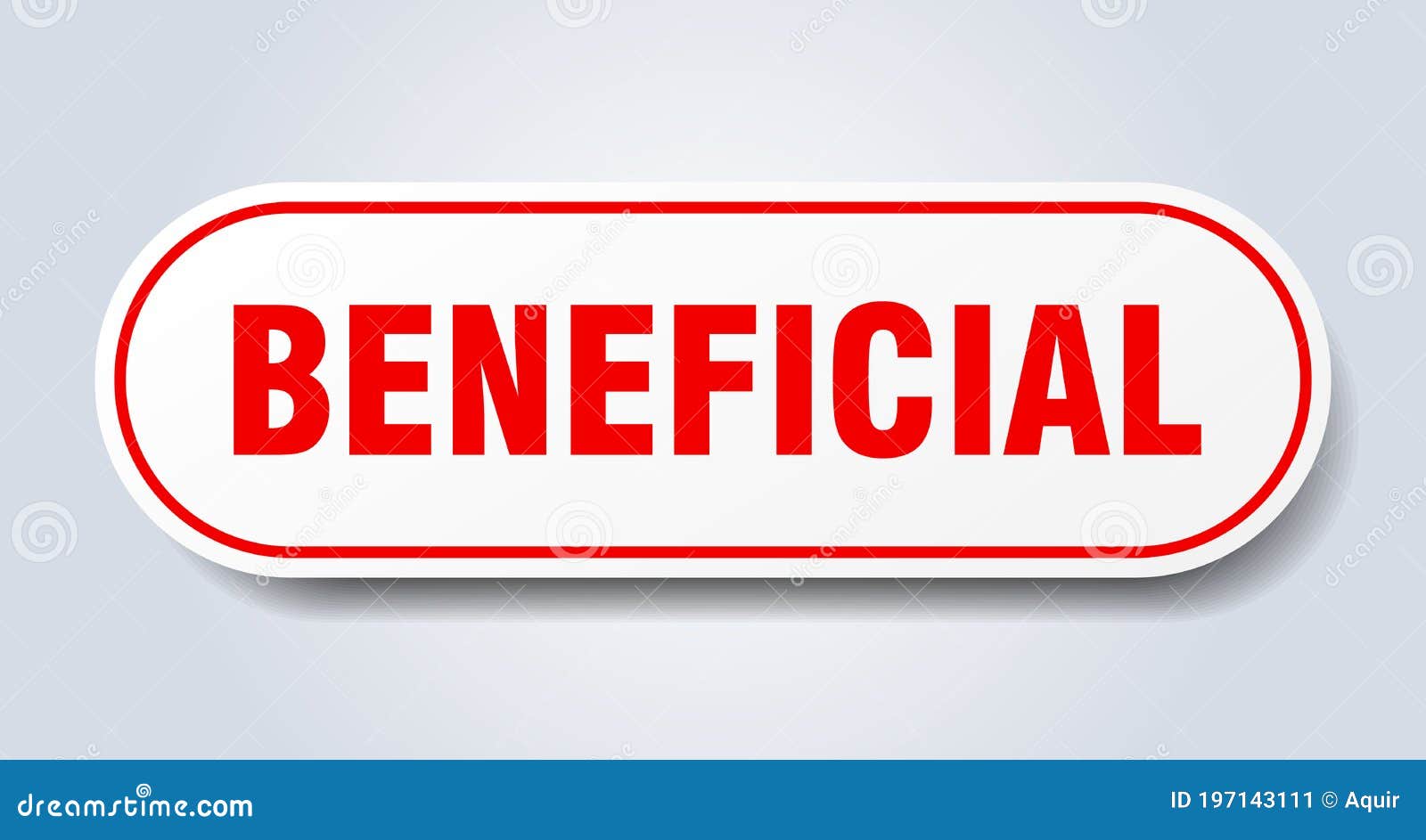 Beneficial sticker. stock vector. Illustration of website - 197143111